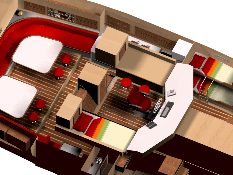 B&G Yacht Design - Boat Plans - Polar 65